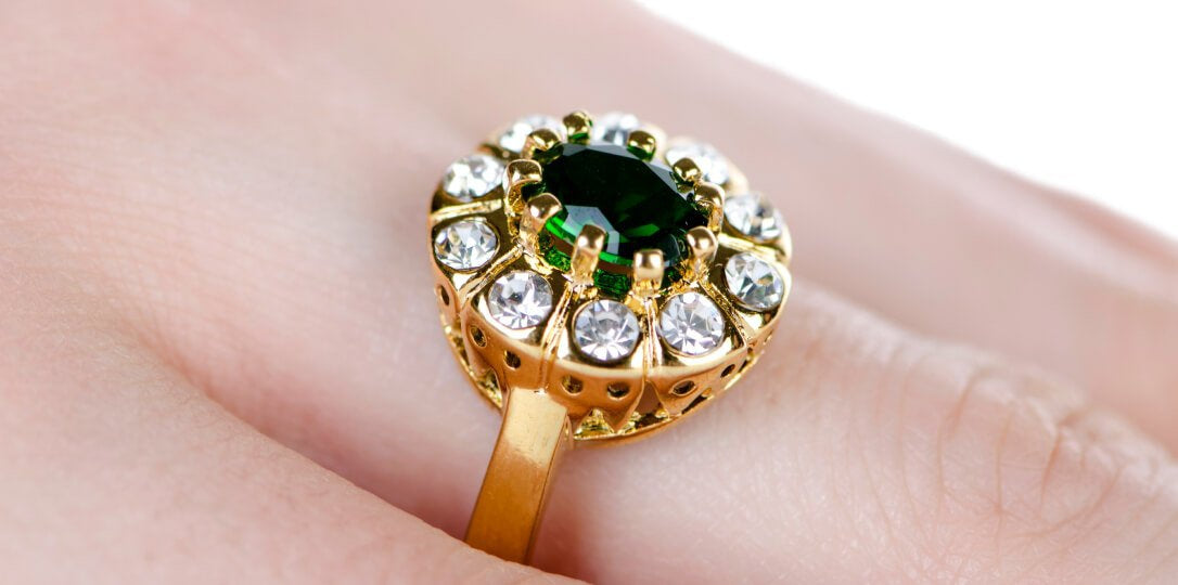 Shop Gold Stone Rings | Gold Palace